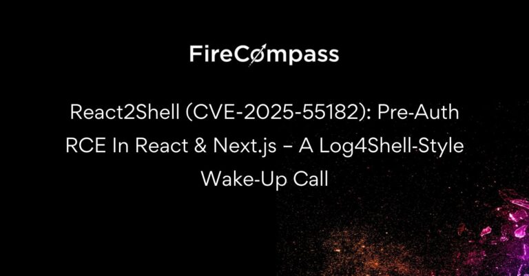 React2Shell Vulnerability: CVE-2025-55182 Critical RCE